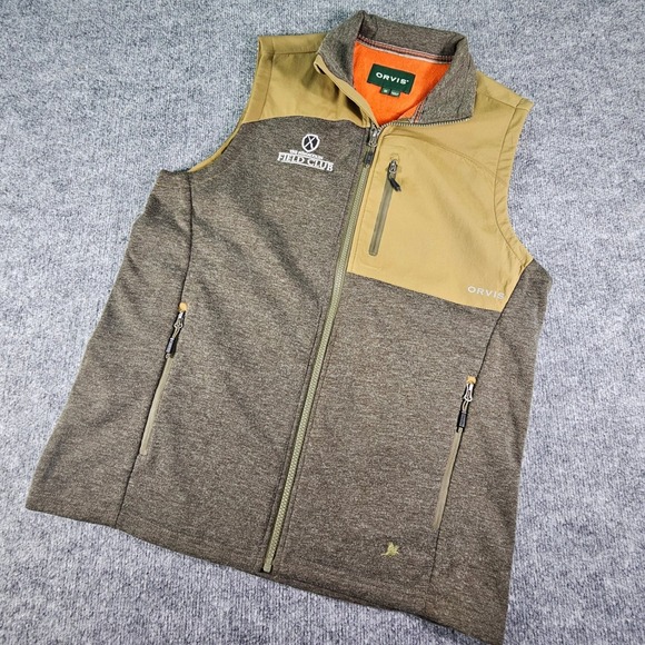 Orvis | Jackets & Coats | Orvis Hybrid Wool Fleece Vest Mens M Twotoned ...